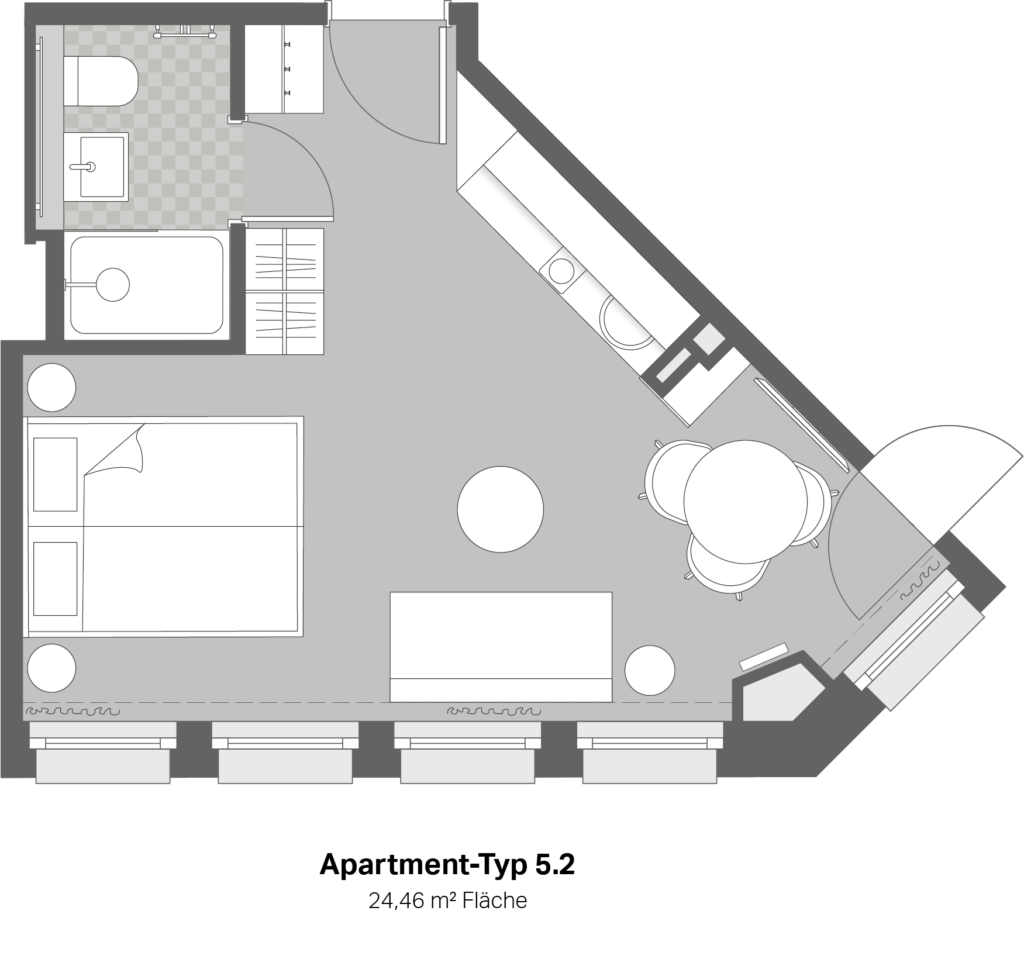 Serviced Apartments Studio Standard in München – DEIN APART